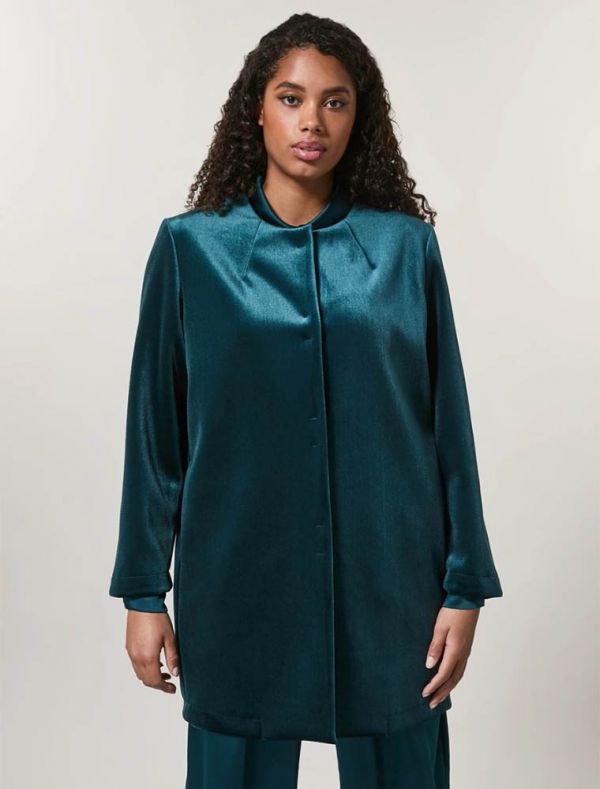 Spolverino curvy Persona - bosco - Smartmoda Shop Online